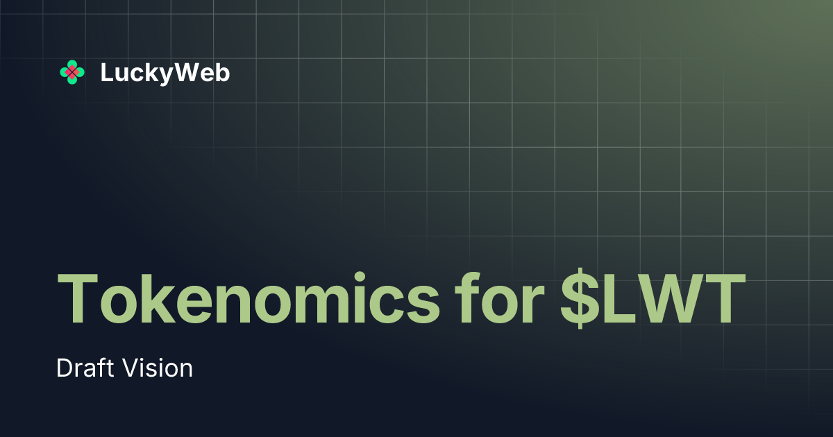 Tokenomics for $LWT | LuckyWeb